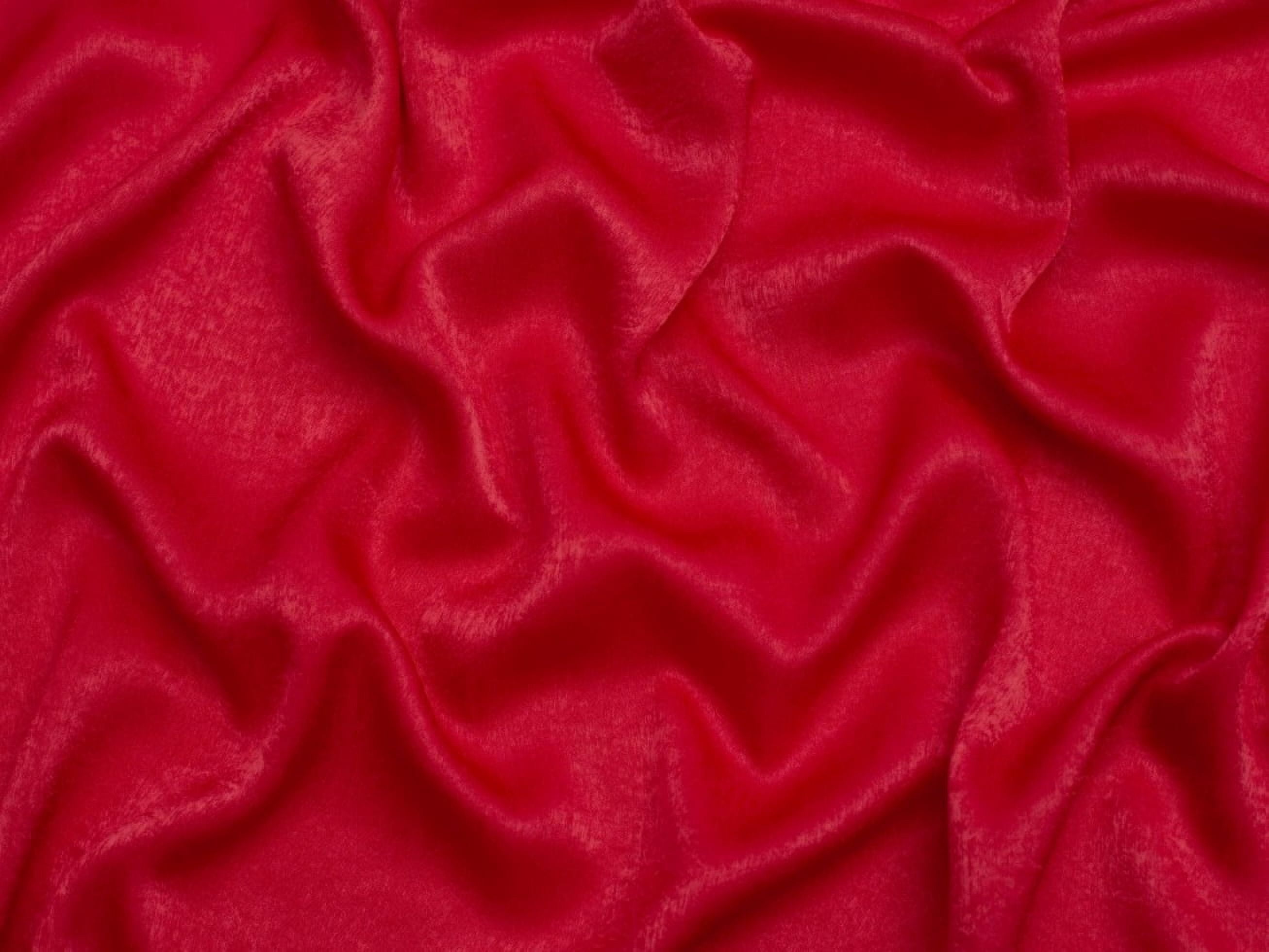 Minerva Velvet Touch Satin Fabric Red - per yard - Walmart.com