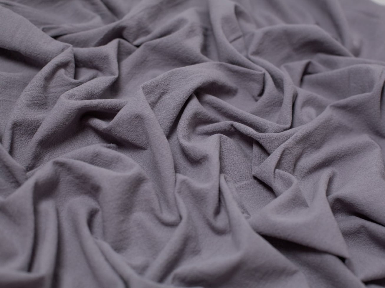 Minerva Washed Vintage Linen Look Cotton Fabric Dark Grey - per yard ...