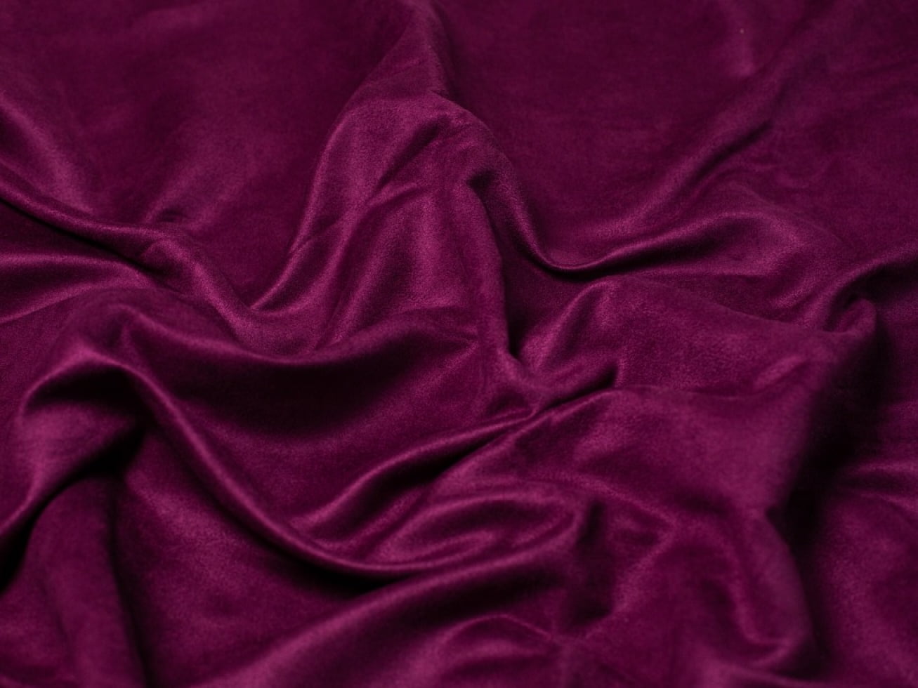 Minerva Water Repellant Faux Suede Fabric Aubergene - per yard ...