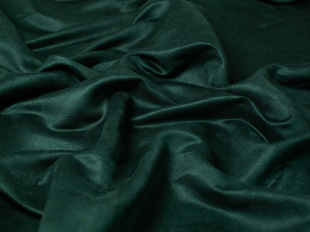Minerva Water Repellant Faux Suede Fabric Bottle Green - per yard ...