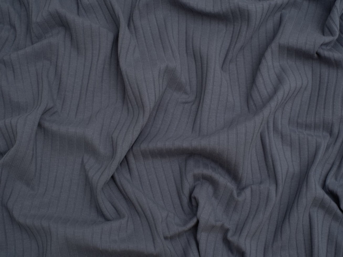 Minerva Wide Cotton Rib Stretch Knit Fabric Blue Jade - per yard ...