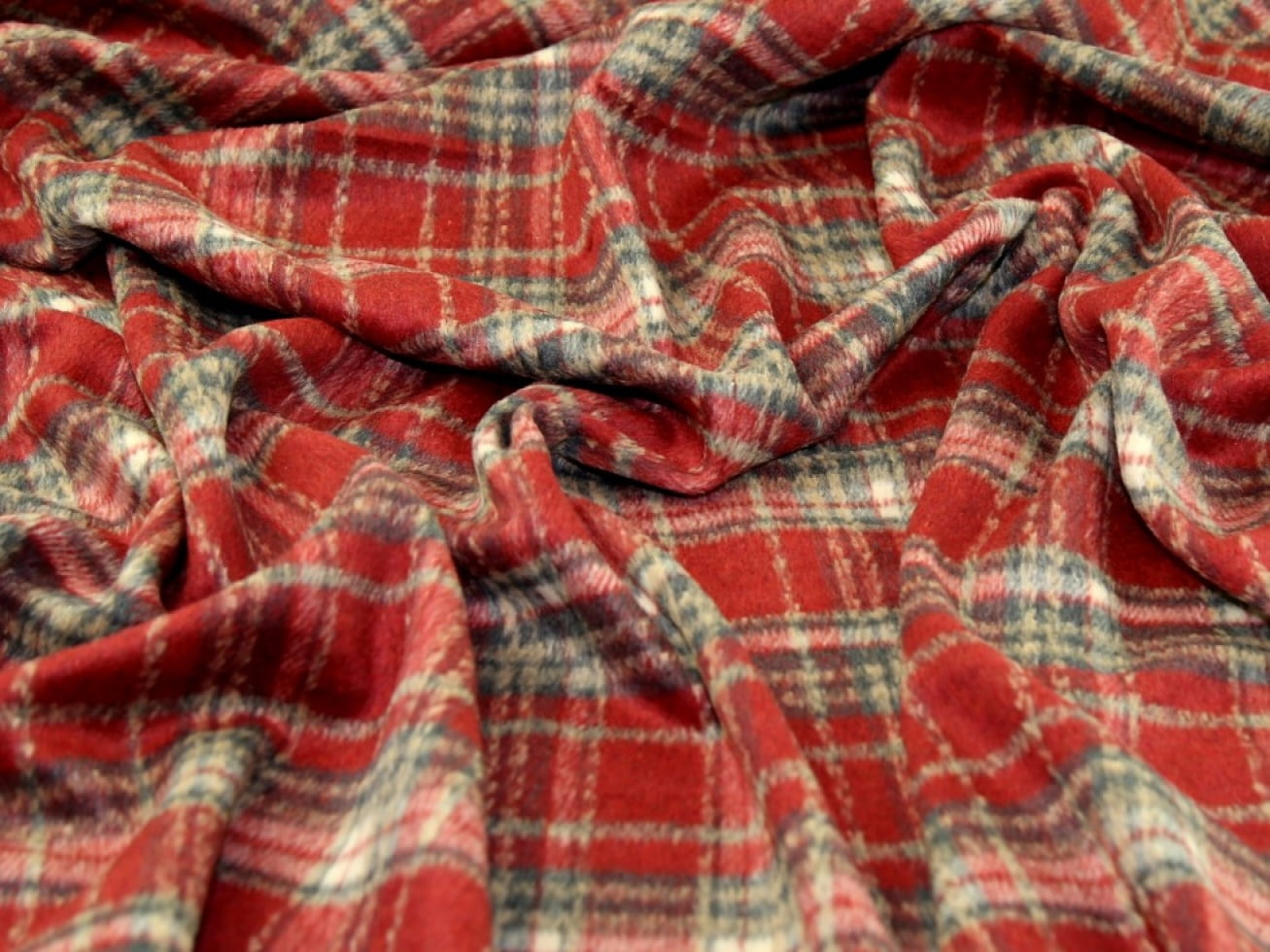 Minerva Wool Blend Coating Fabric Red - per yard - Walmart.com