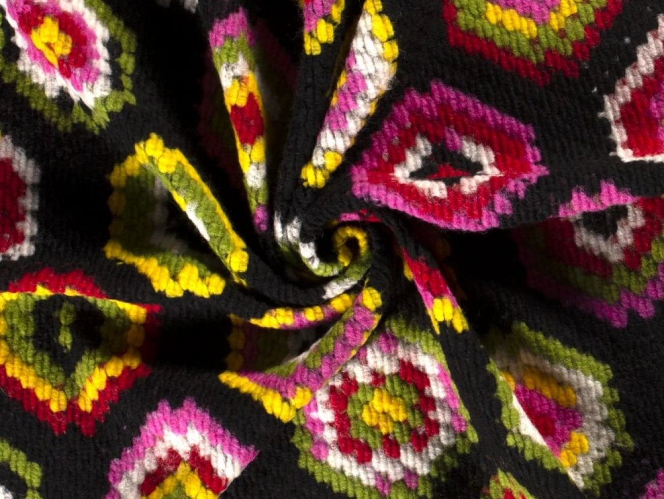 Minerva Wool Blend Knit Coating Fabric Black Multi - per yard - Walmart.com