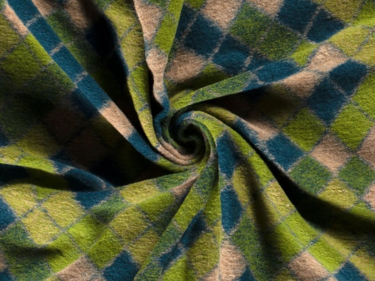 Minerva Wool Blend Knit Coating Fabric Green - per yard - Walmart.com