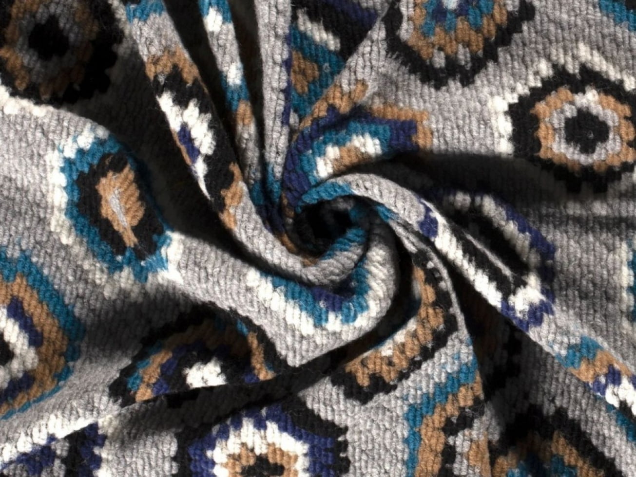 Minerva Wool Blend Knit Coating Fabric Grey Multi - per yard - Walmart.com