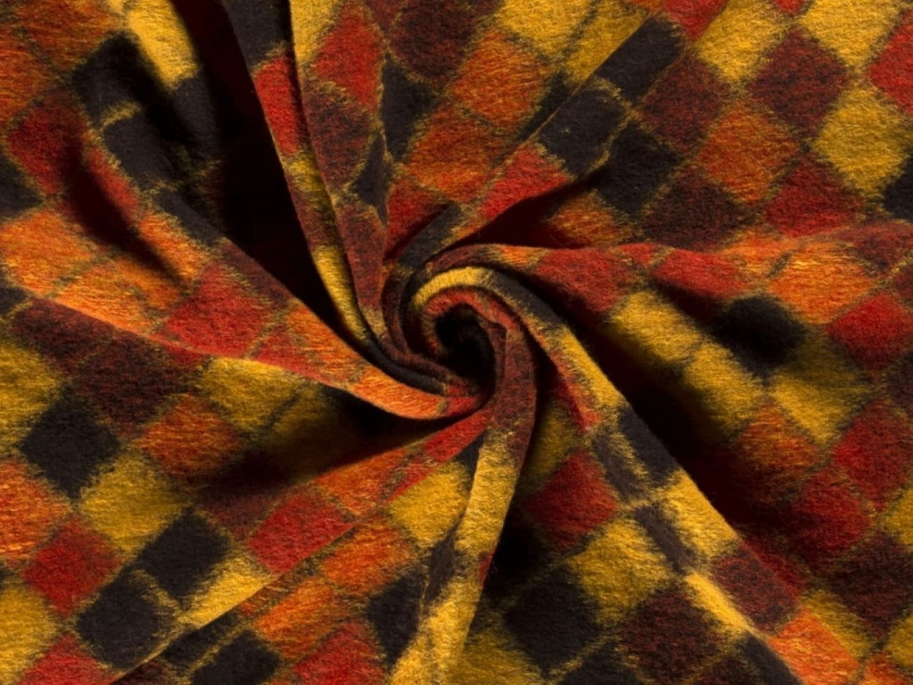 Minerva Wool Blend Knit Coating Fabric Ochre - per yard - Walmart.com