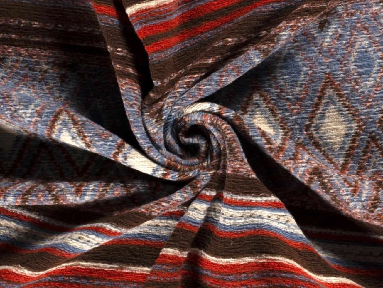 Minerva Wool Blend Knit Coating Fabric Rust Multi - per yard - Walmart.com