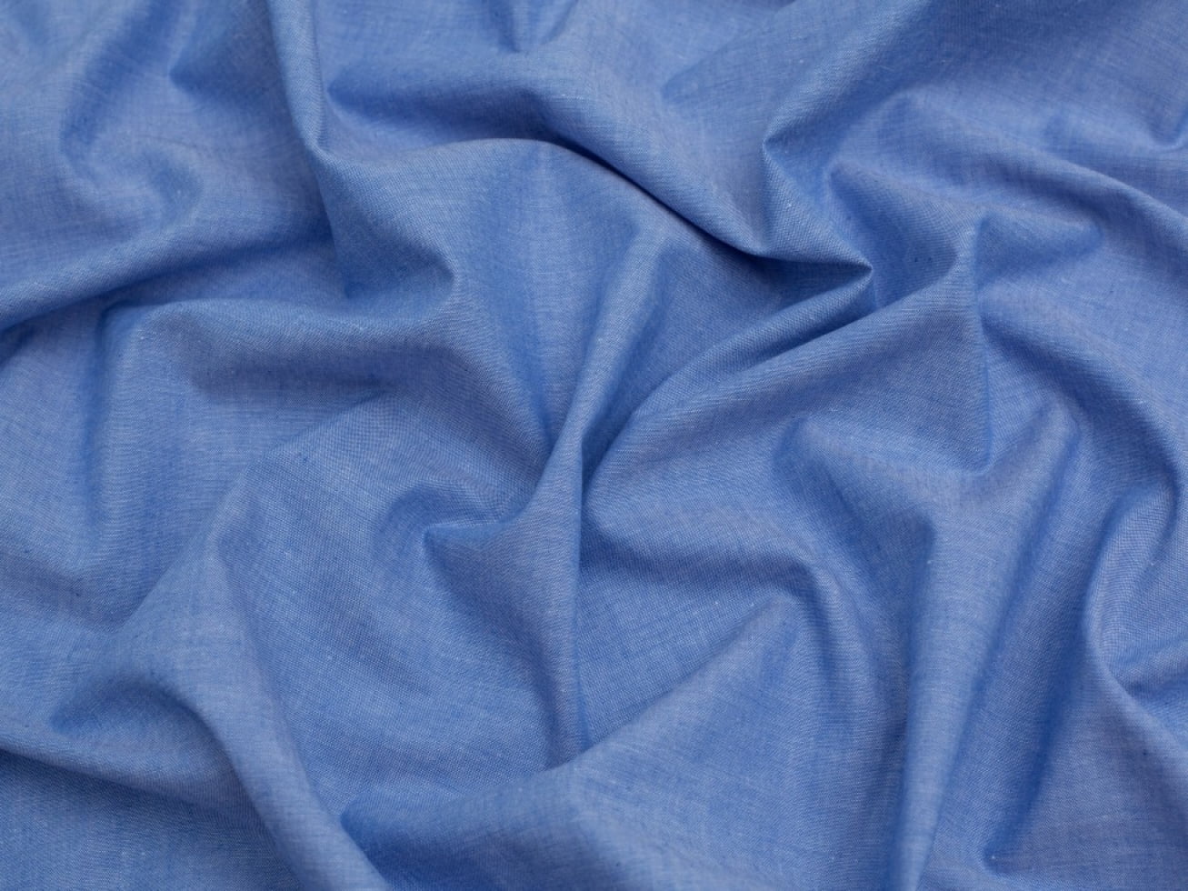 Minerva Yarn Dyed Cotton Chambray Fabric Blue - per yard - Walmart.com
