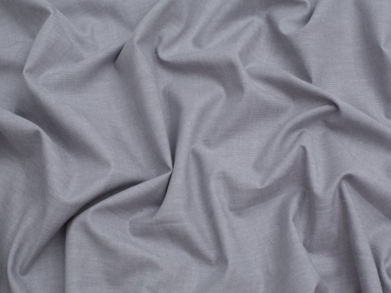 Minerva Yarn Dyed Cotton Chambray Fabric Light Grey - per yard ...