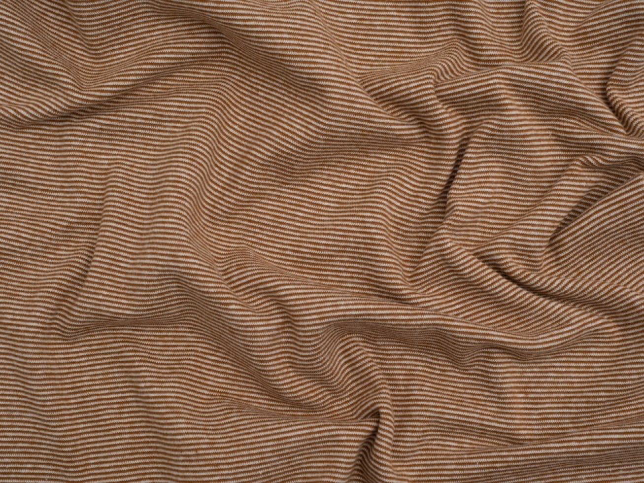 Minerva Yarn Dyed Tubular Ribbing Stretch Knit Fabric Beige - per yard ...