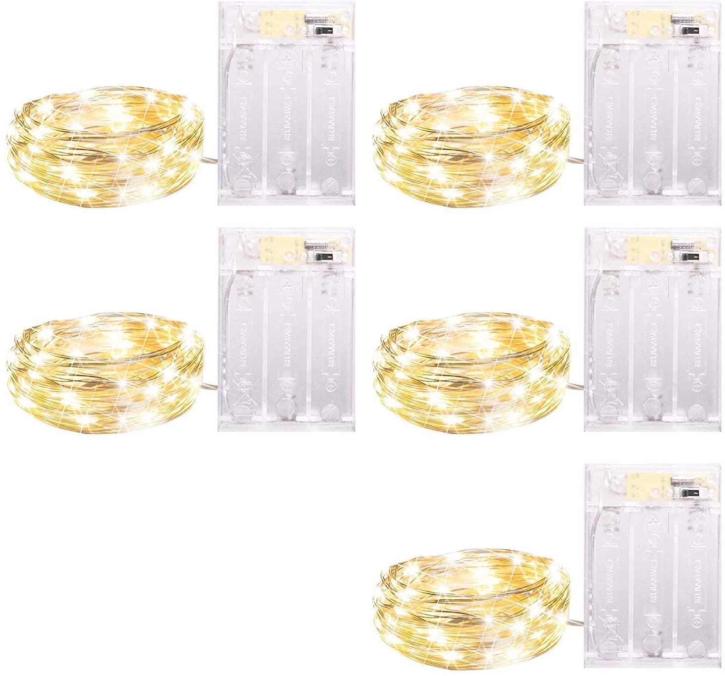 Battery Operated Globe String Lights,10ft 20 LED Crystal Ball String ...