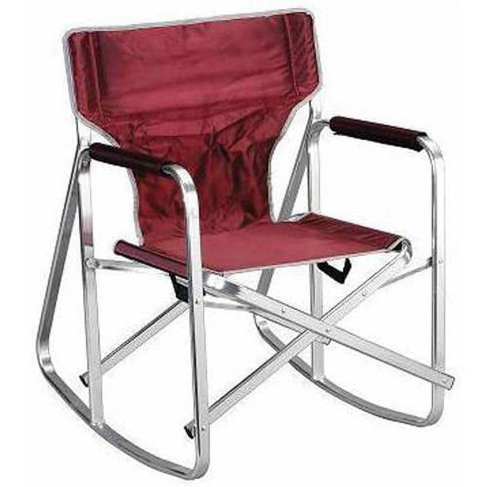 Ming's Mark Folding Rocking Director's Chair, Burgundy - Walmart.com