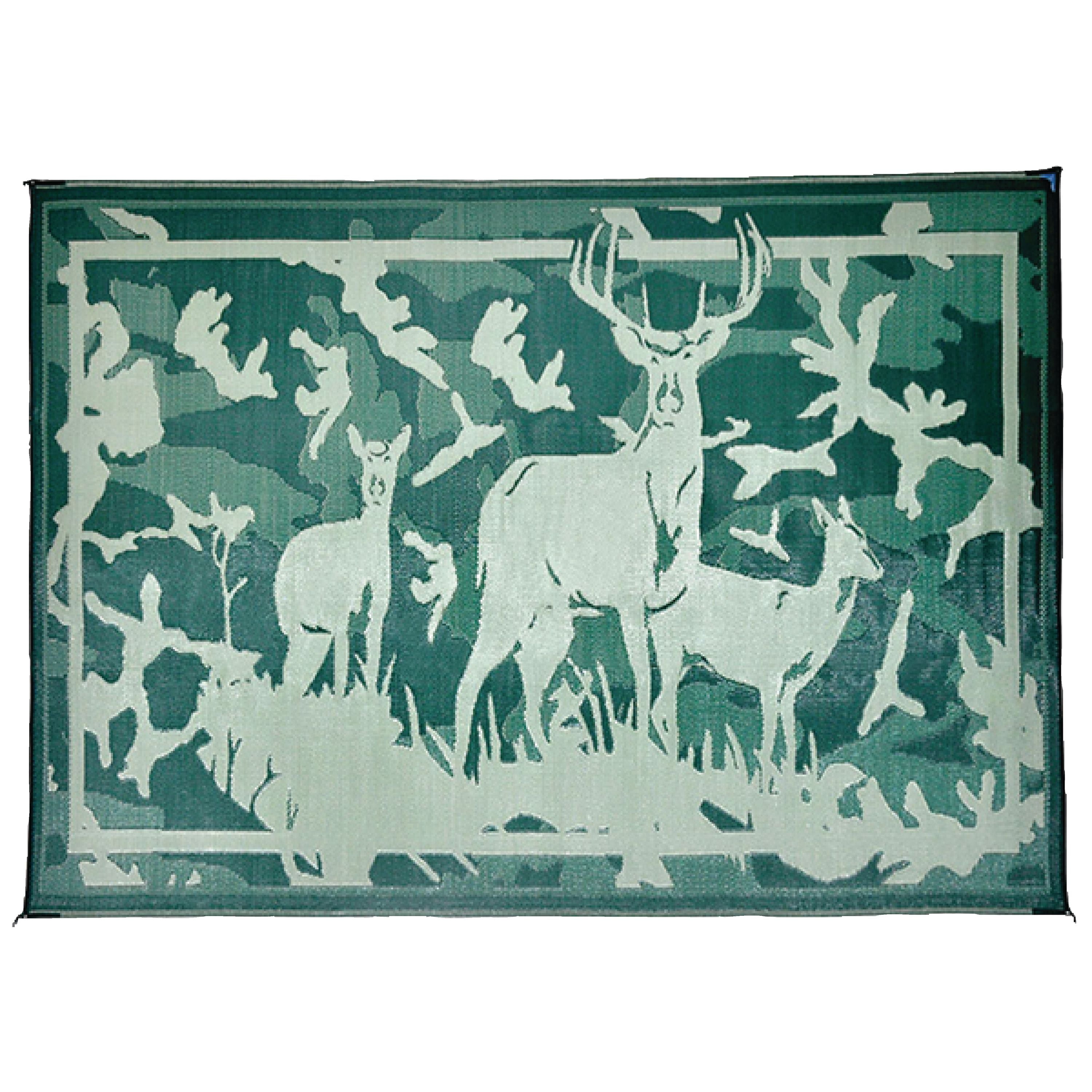 Ming's Mark Reversible 8' x 11' Camping Mat with Deer Design - Walmart.com