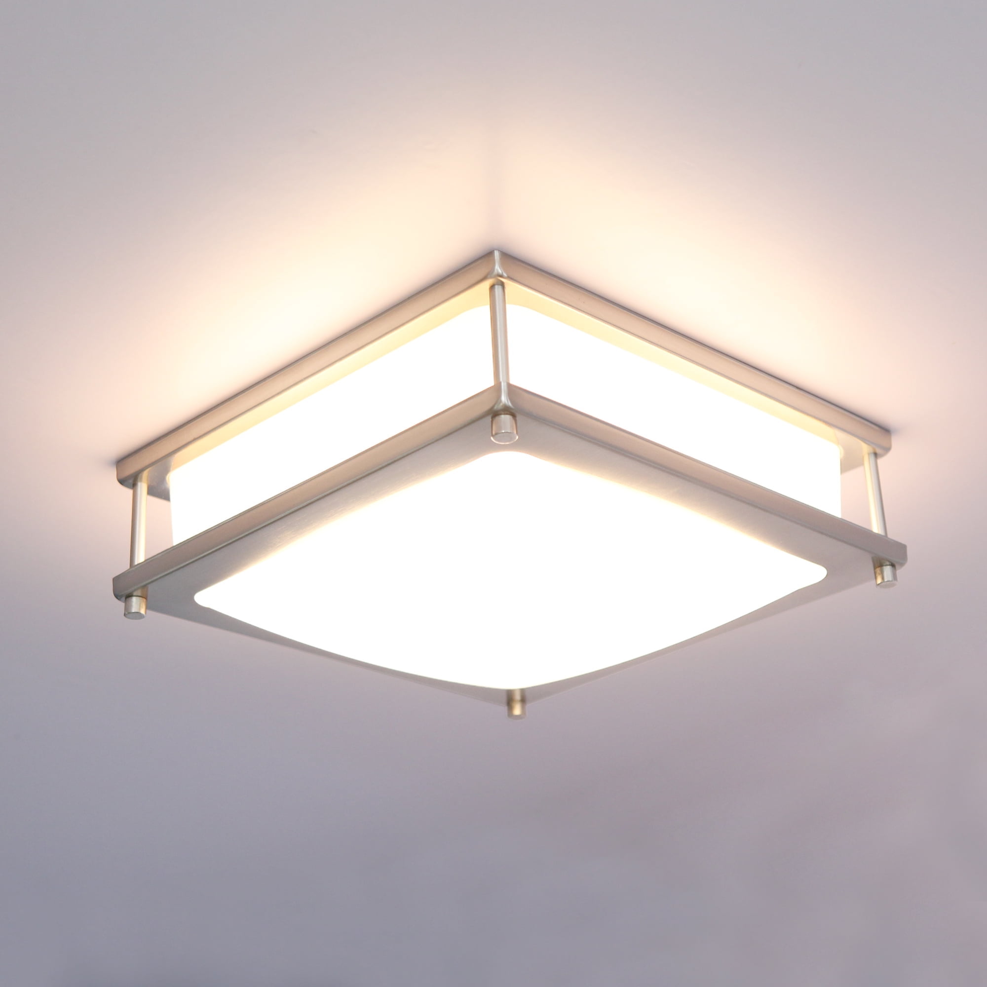 MingBright 14-Inch LED Ceiling Light Fixture, 20W Square LED Flush ...