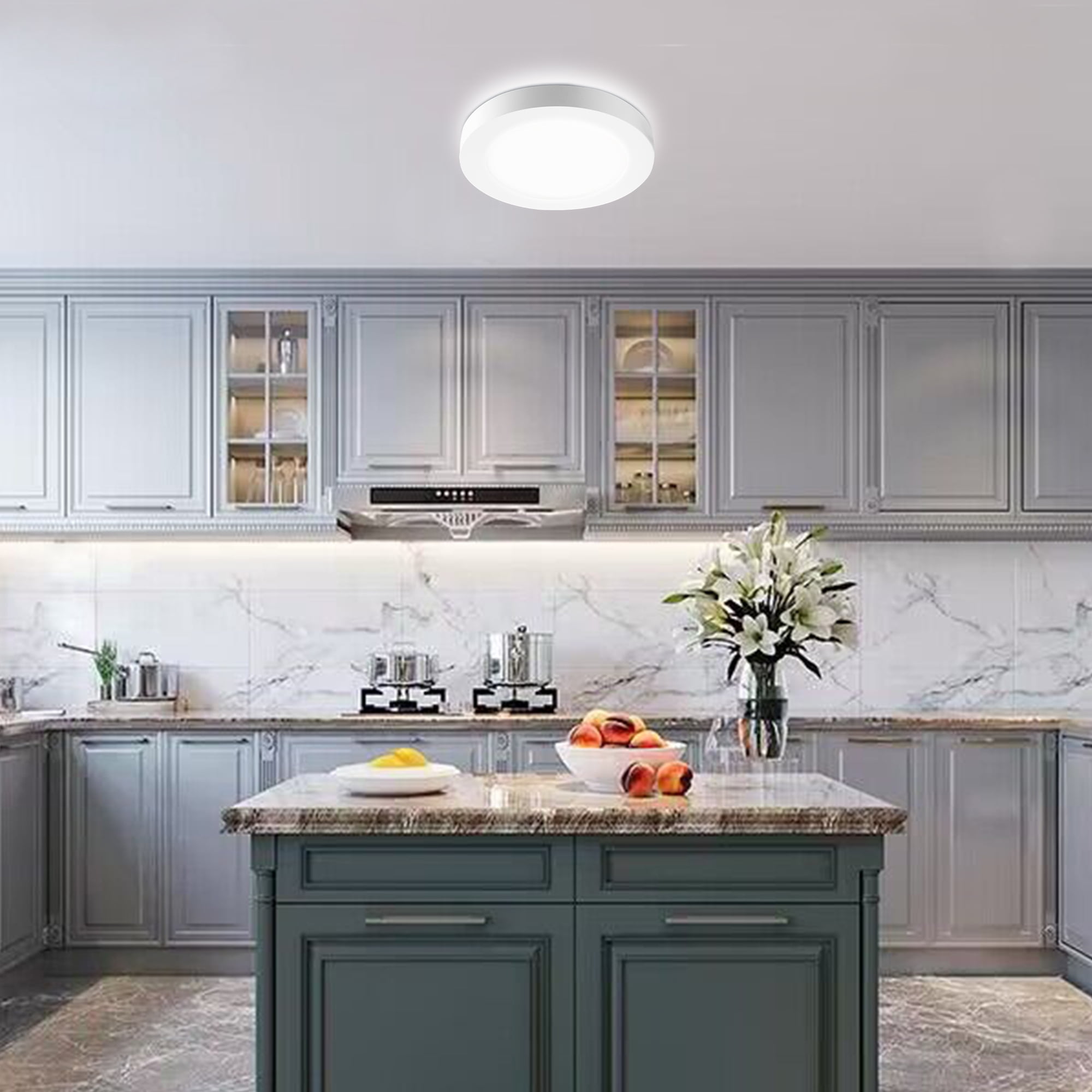 MingBright 5" Flush Mount Ceiling Light Fixture, 9W LED Ultra Thin ...