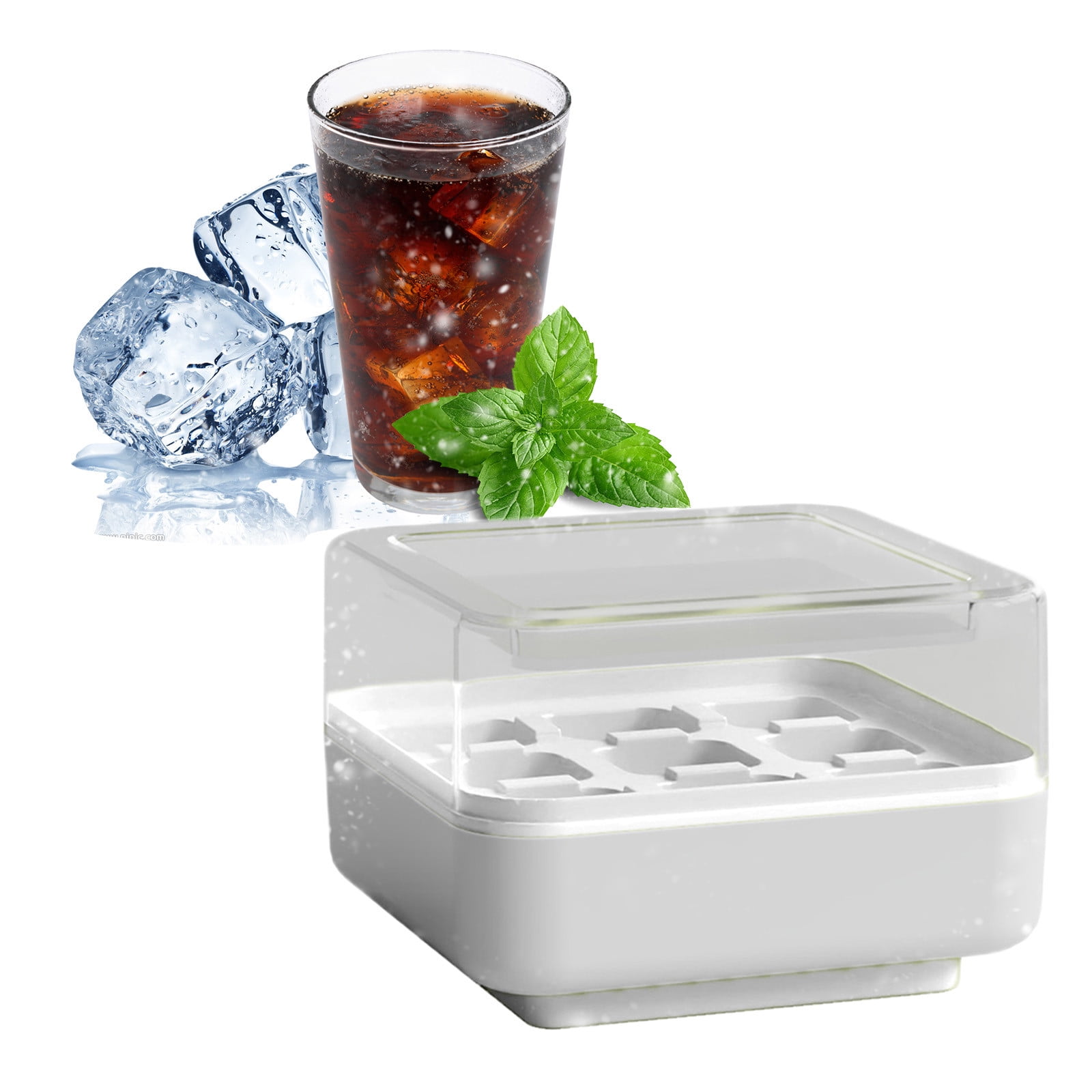 MingRuiDian Kitchen Utensils , 9 Compartments Ice Compartment Easy ...