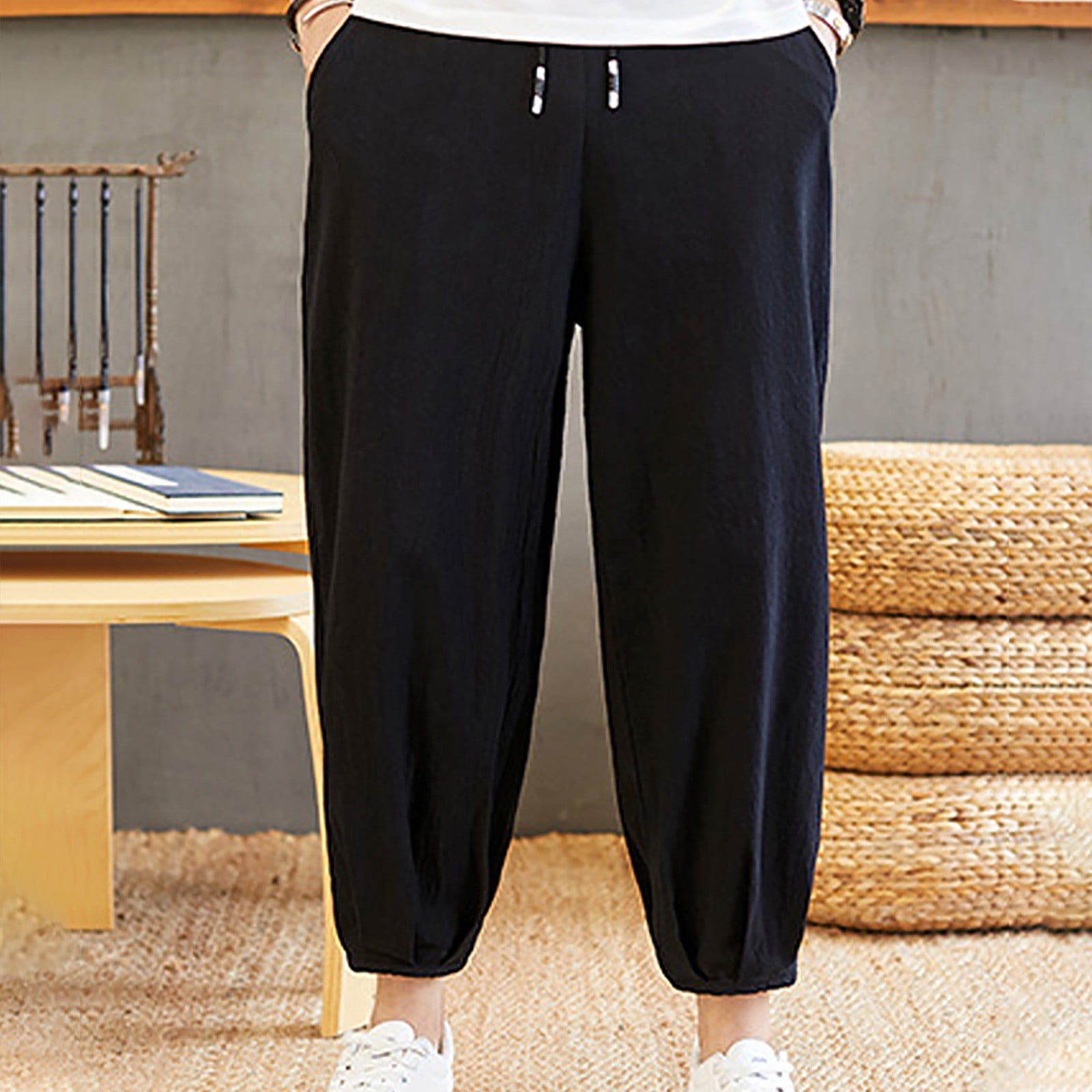 MingSongHua George Plus Size Pants for Men Clearance New Oversized ...