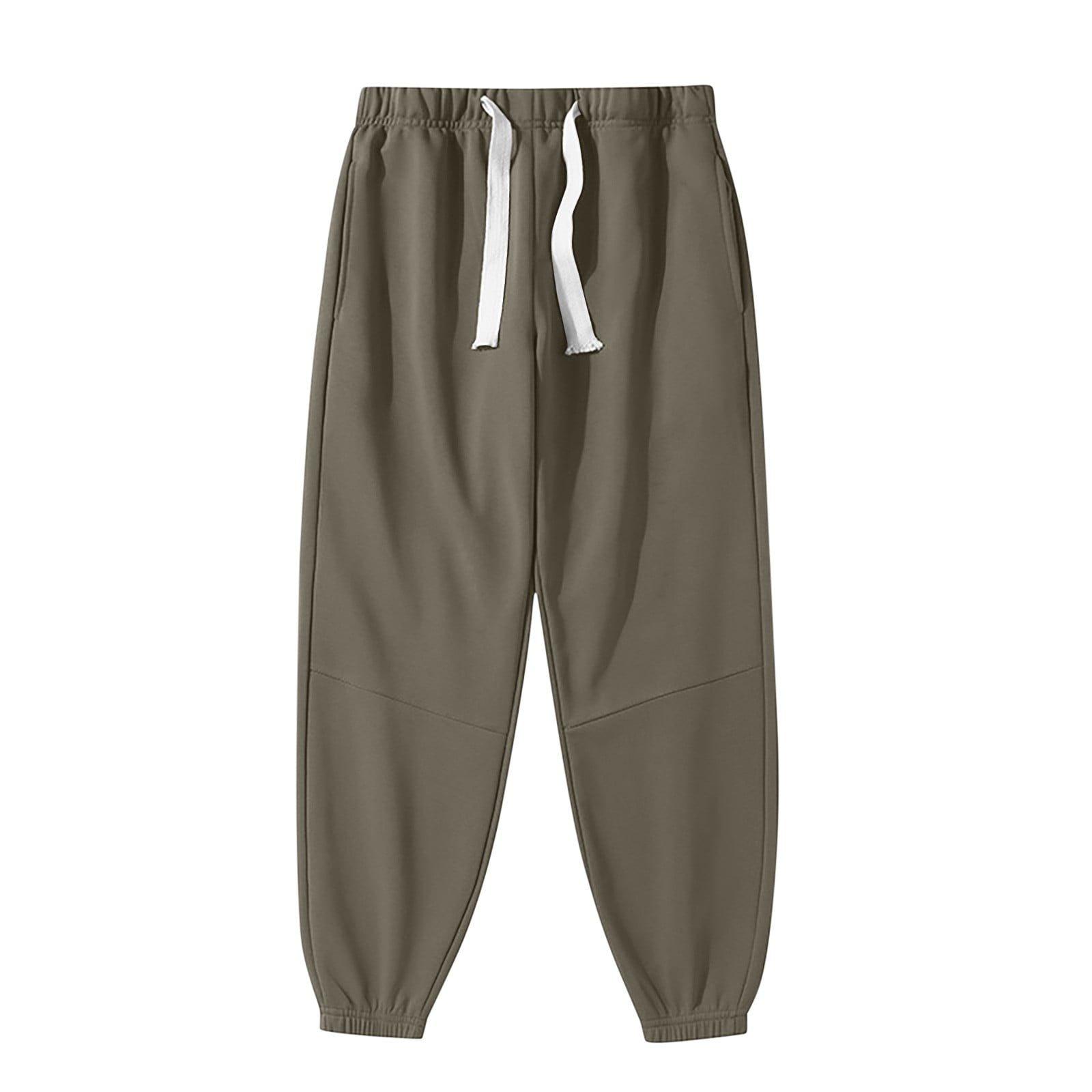 MingSongHua Plus Size Men's Pants Men's Solid Color Casual Ankle ...