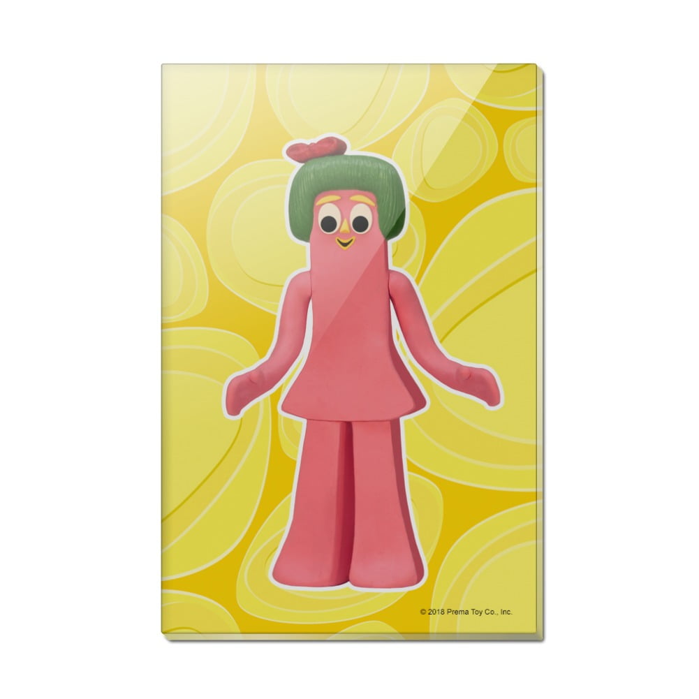 Minga Gumby's Little Sister Clay Art Rectangle Acrylic Fridge ...