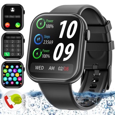 TOOBUR 1.95'' Bluetooth, Waterproof Smart Watch for Men & Women (IP68 ...