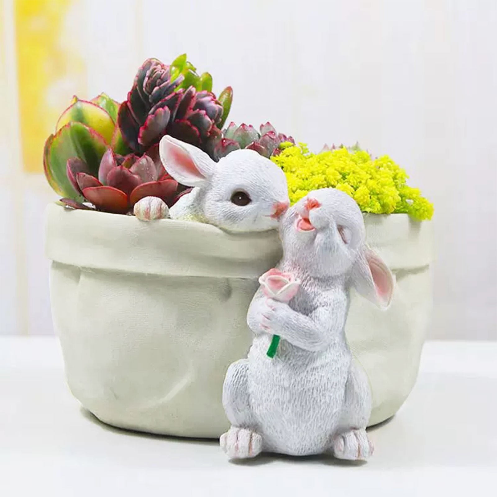 Minge Plant Pots Indoor Pocket Bunny Balcony Flowerpot Is Fleshy Cute ...