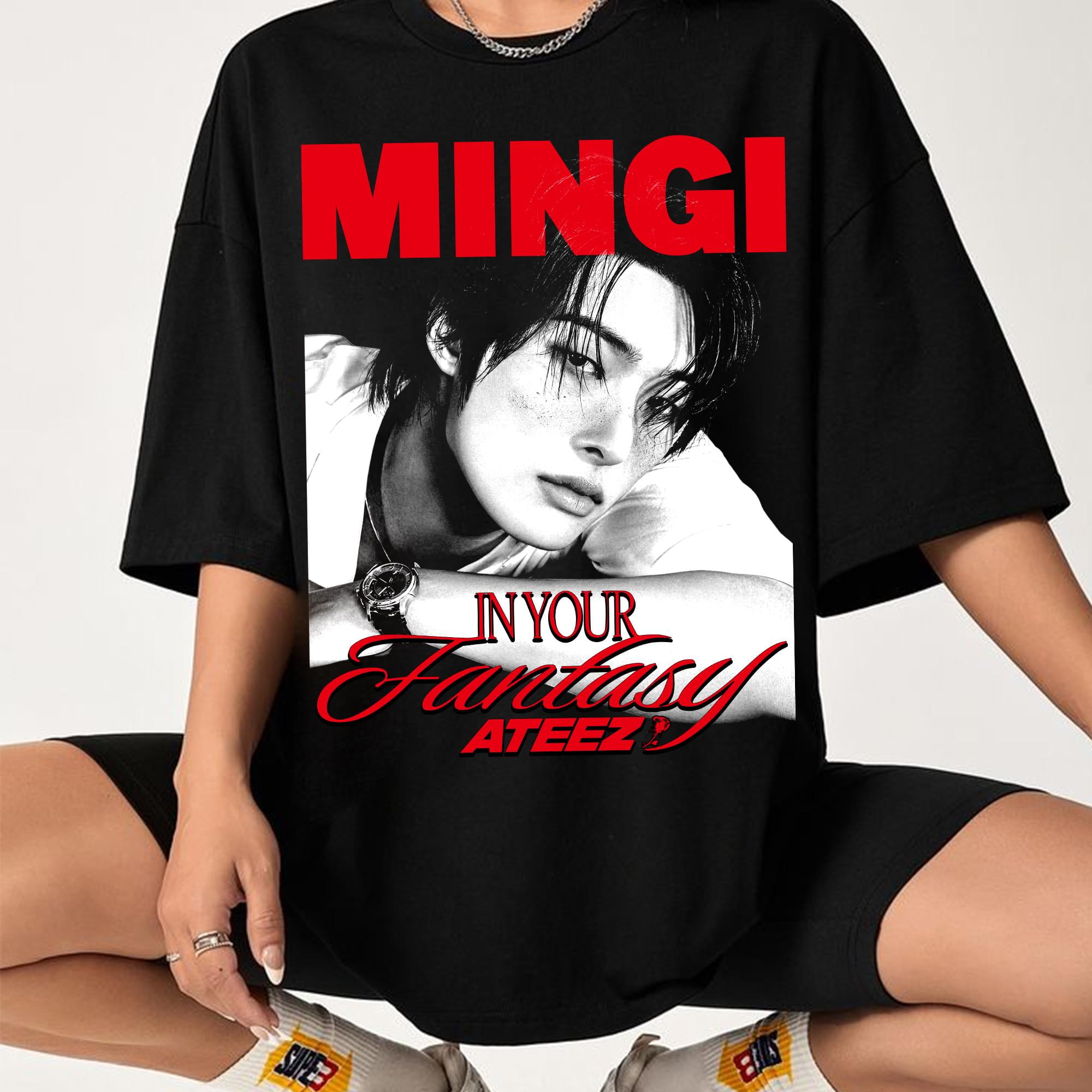 Mingi Ateez Kpop T-Shirt, Ateez 2025 World Tour In Your Fantasy Shirt ...