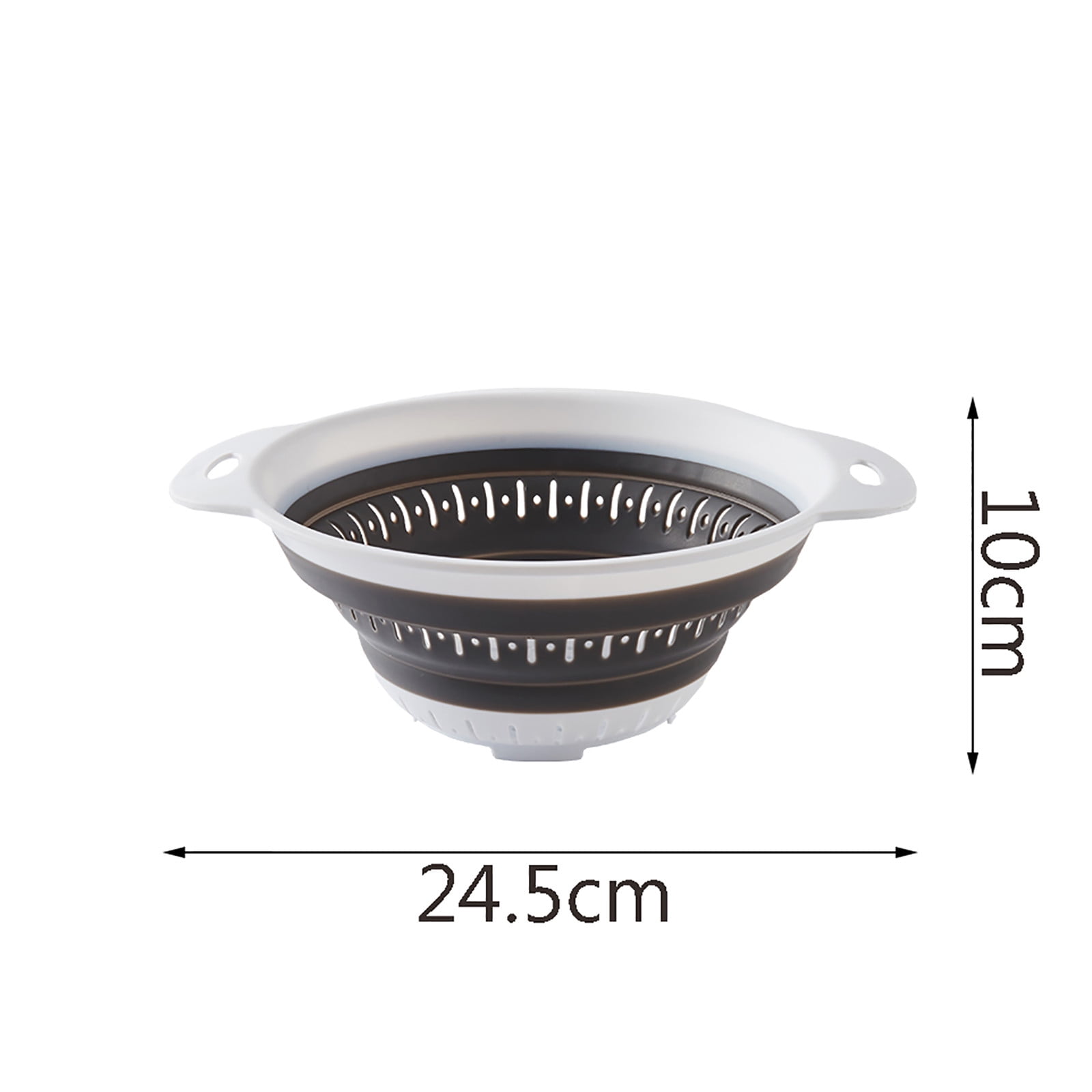 Mingjia Tableware,1 Pc Drainage Basket,Collapsible Colander Strainer with Plastic Handles ...