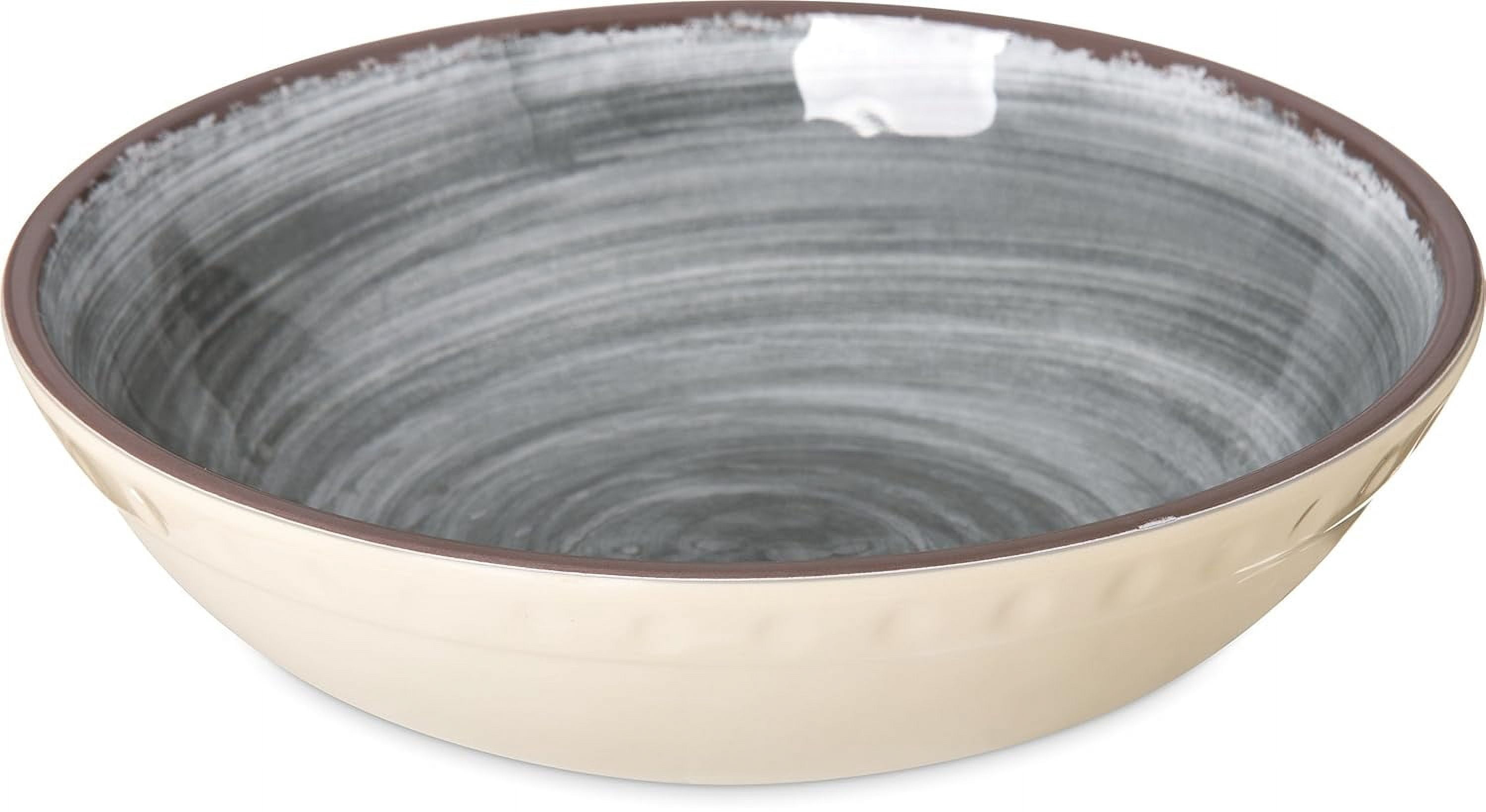 PHYSUN-Mingle Reusable Plastic Bowl Cereal Bowl with Pottery Style for ...
