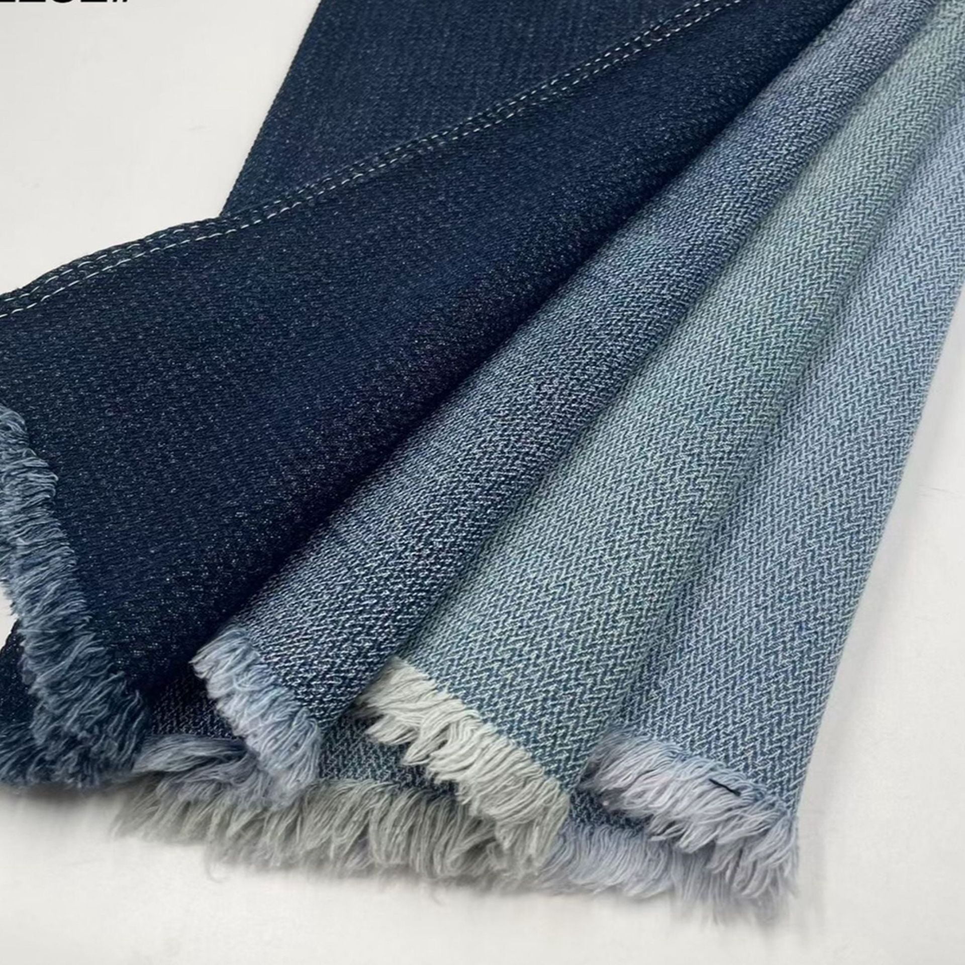 10 oz Medium Weight Medium Wash Denim Fabric by The Yard, 71" Extra ...
