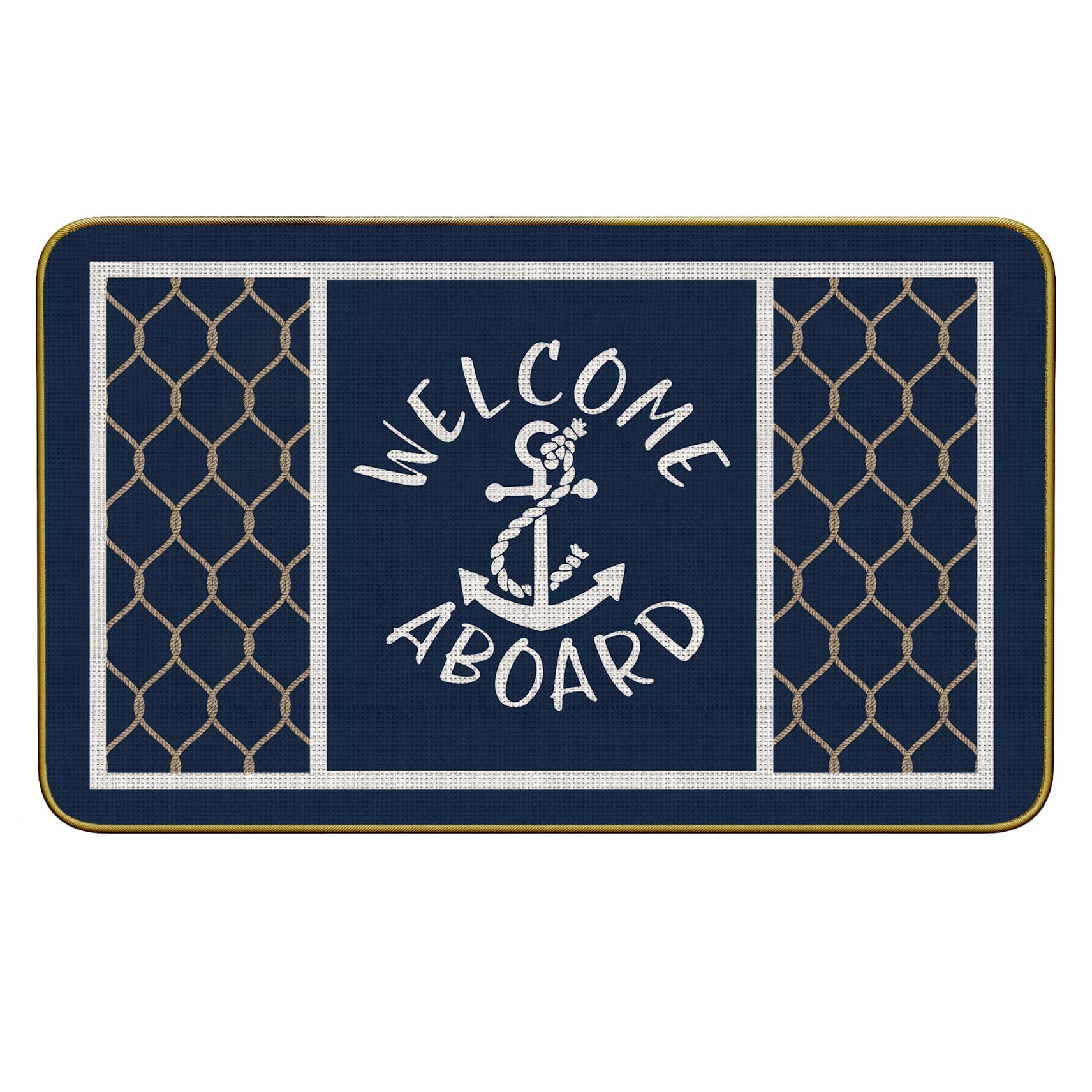 Mingnei Welcome Aboard Boat Mat,Coastal Doormat,Boat Mats for Door Mat ...
