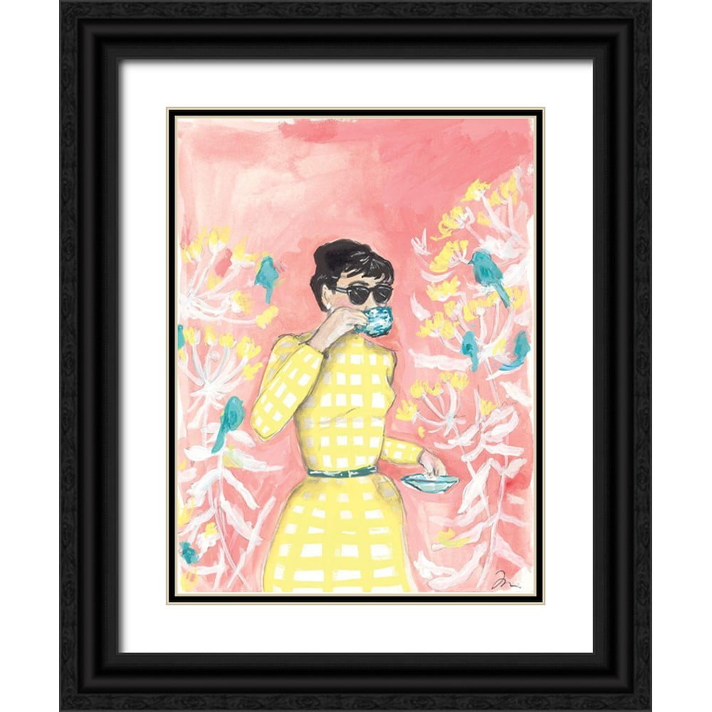 Mingo, Jessica 12x14 Black Ornate Wood Framed with Double Matting ...