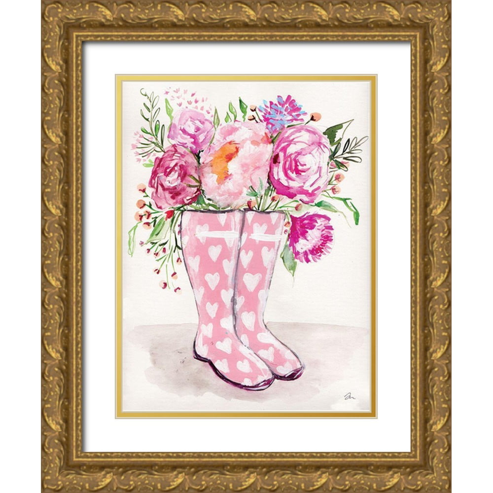 Mingo, Jessica 19x24 Gold Ornate Wood Framed with Double Matting Museum ...