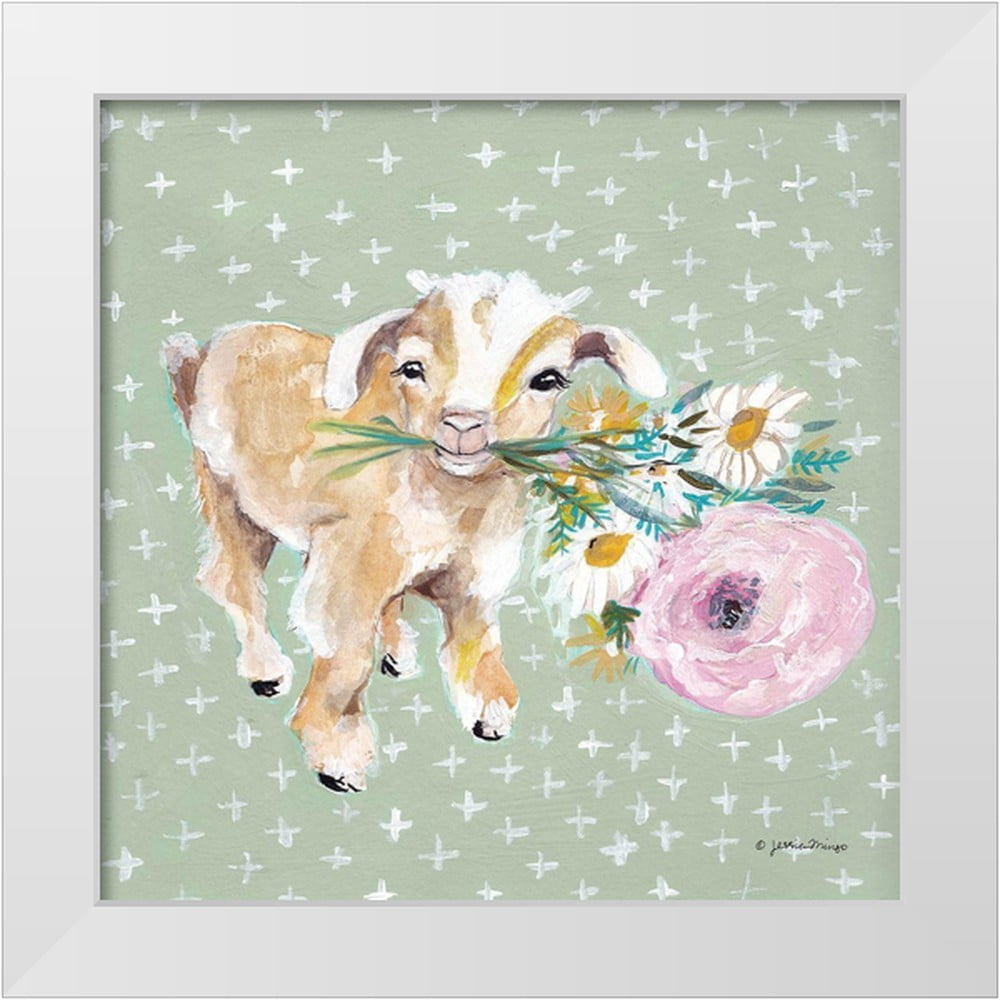 Mingo, Jessica 26x26 White Modern Wood Framed Museum Art Print Titled ...