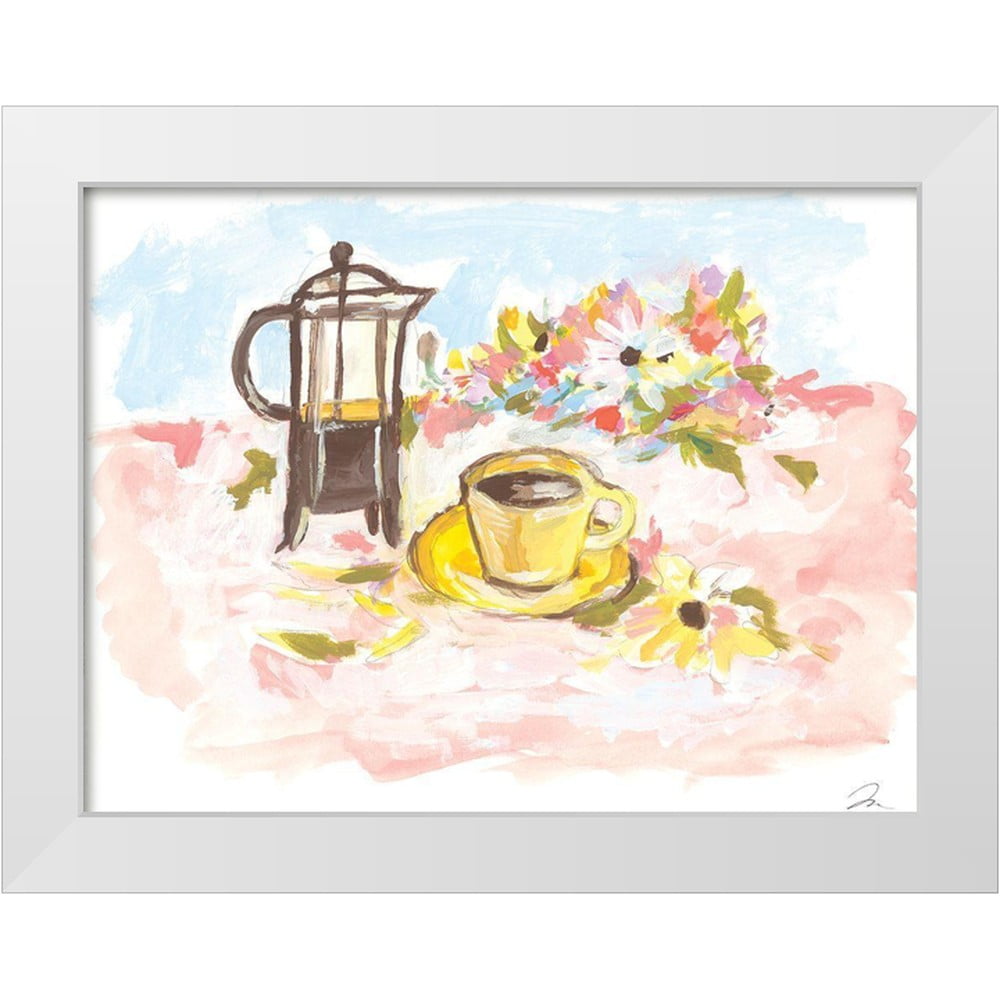 Mingo, Jessica 32x25 White Modern Wood Framed Museum Art Print Titled ...