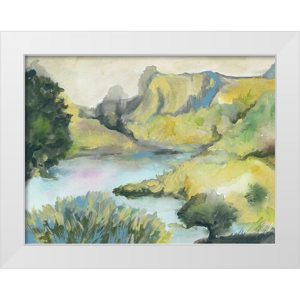 Mingo, Jessica 32x25 White Modern Wood Framed Museum Art Print Titled ...