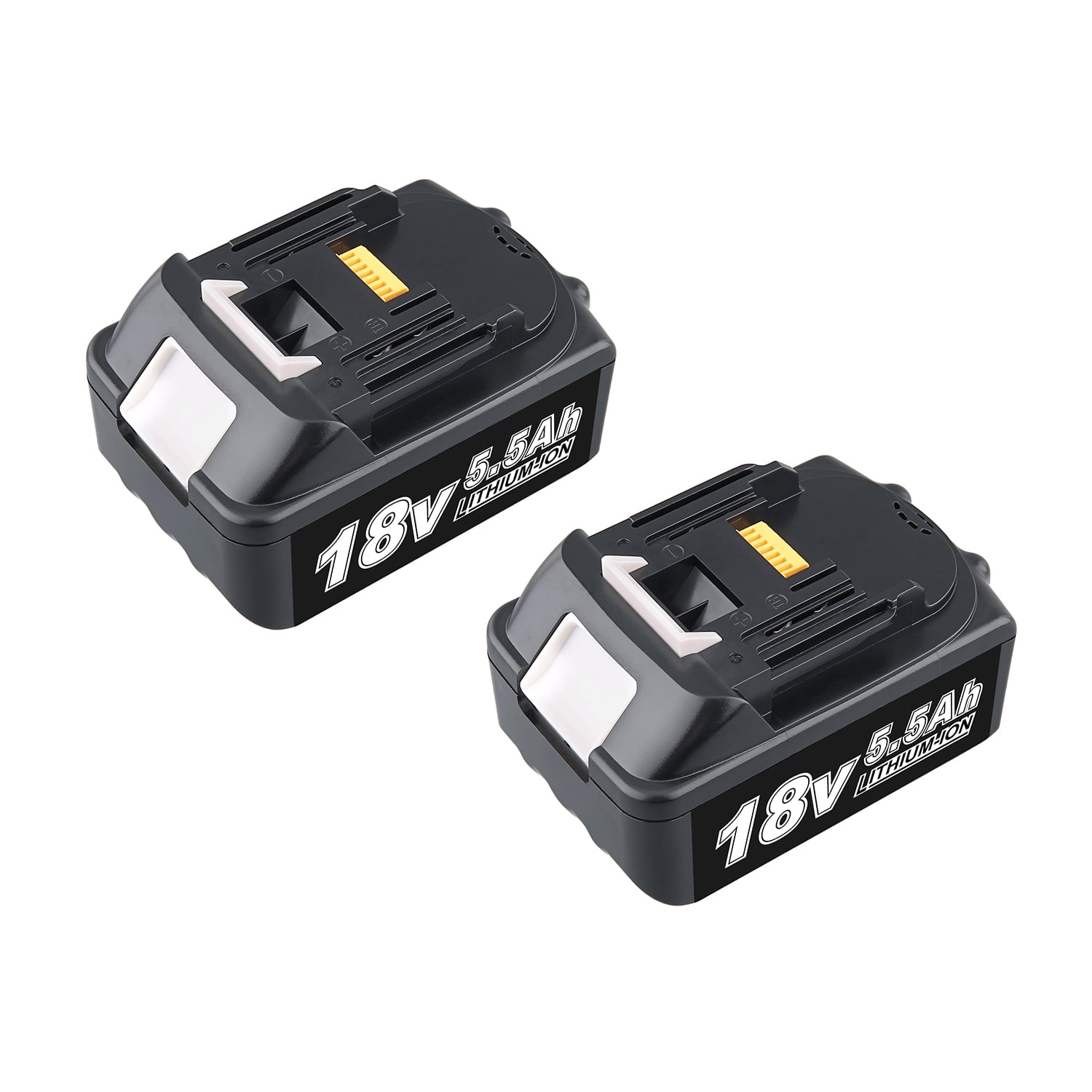 Mingsci For 18V 2× 5.5Ah BL1850B/BL1860B Li-ion Replacement for Makita BL1860 BL1850 BL1840 ...