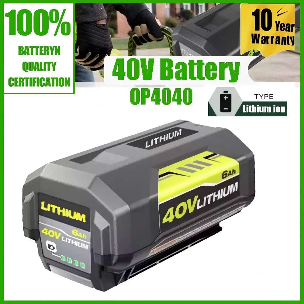 Mingsci OP4040A1 40V 6.0Ah Lithium-ion Battery Replacement for Ryobi ...