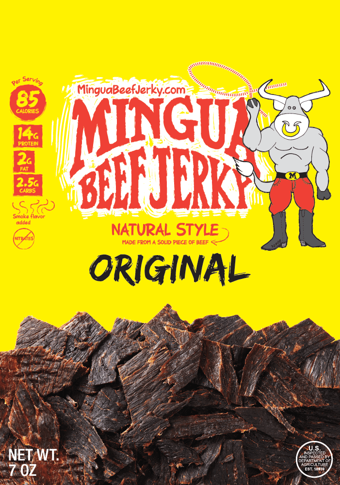 Mingua Mild Beef Jerky - 3 Pack of 7.0 oz Bags, Total 21 Ounces ...