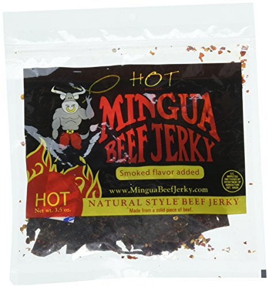 Mingua Beef Jerky (Hot) 3.5 oz [4-Bags] - Walmart.com