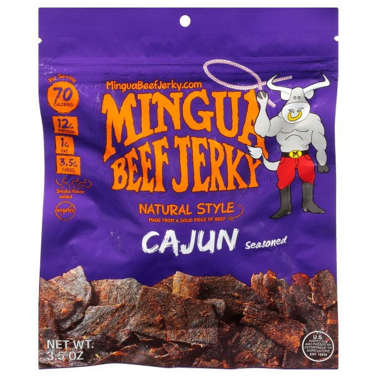 Natural Style Beef Jerky, Cajun Seasoned, Solid Piece of Beef, High ...
