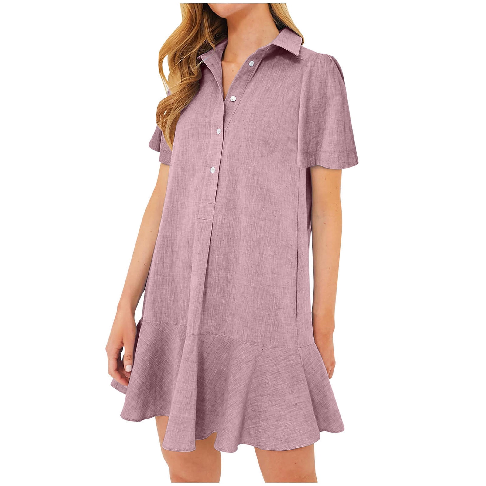 Mingw Dresses for Women Button Down Beach Cover Up for Women Coverups for Women 2025 Button Down ...