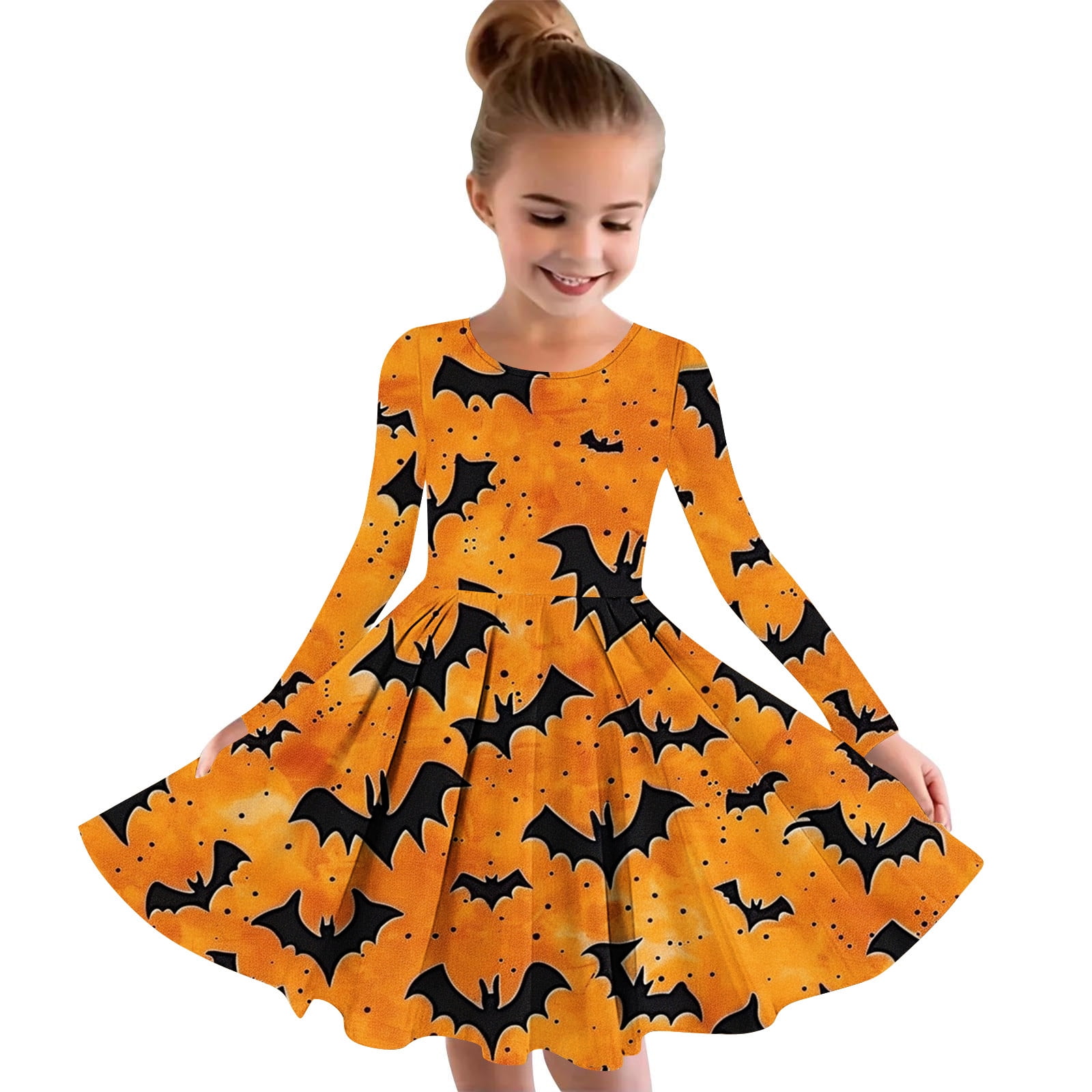 Mingw Girls Outfit Sets Graphic Flowy Dresses,160,Multicolor - Walmart.com