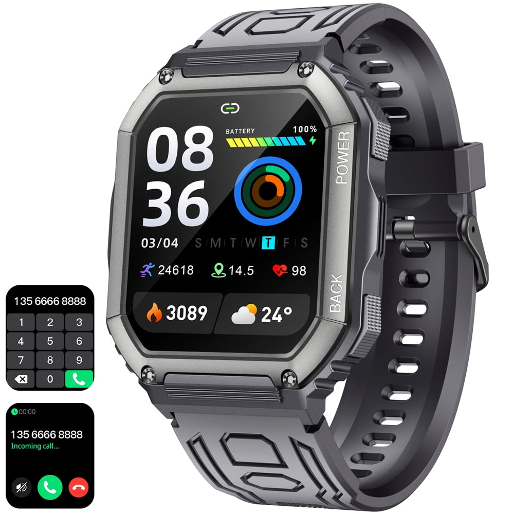 Mingwear Men's Smartwatch, Talking (Call/Receive) with Sports and ...