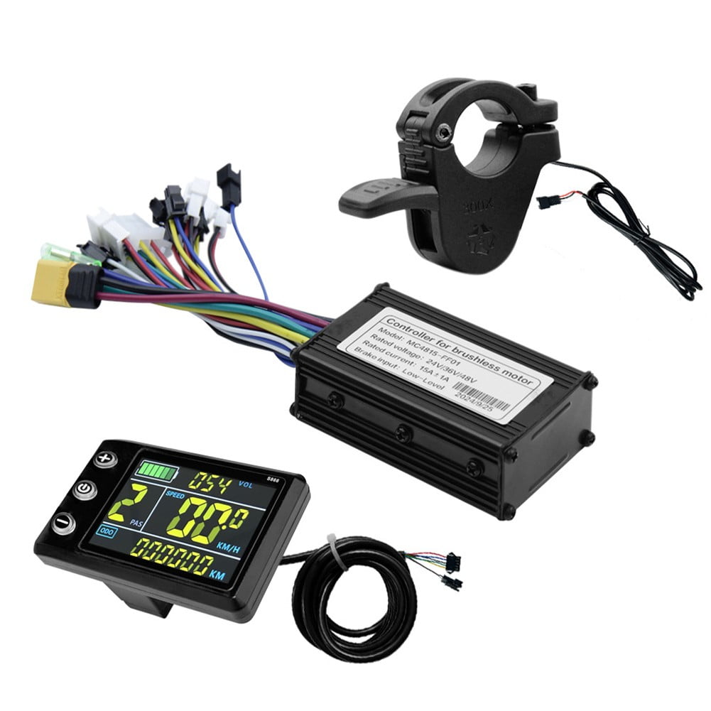 Mingyiq 24V 36V 48V Brushless Motor Controller Kit with Display ...