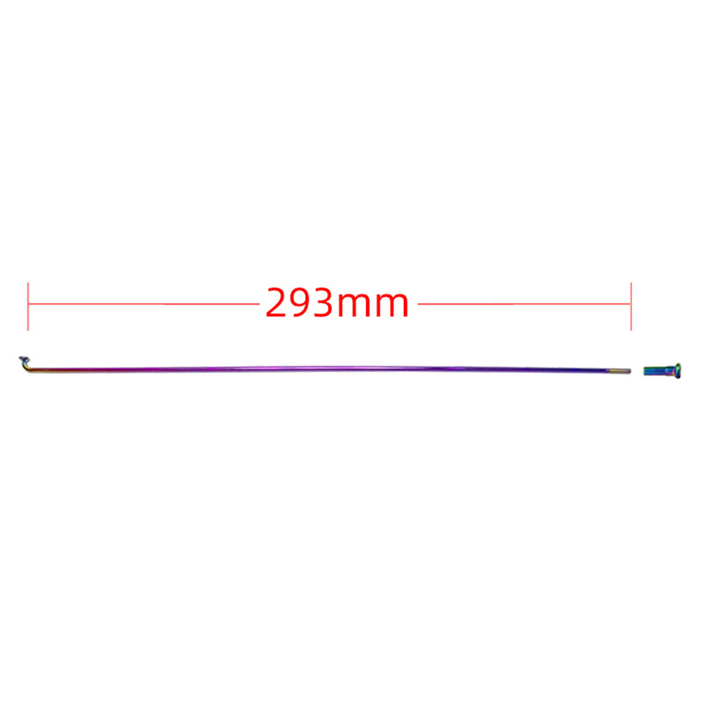 Mingyiq 36 pcs Bike Spokes with Nipples Bicycle 14 Guage Rainbow Spokes ...