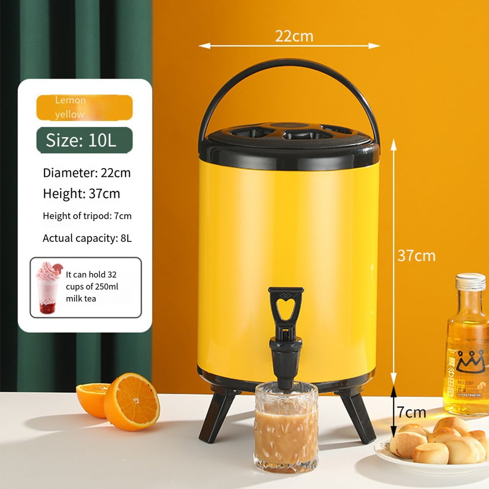 Mingyiq Insulated Tea Bucket Can Be Used For Outdoor Camping Yellow 10L ...