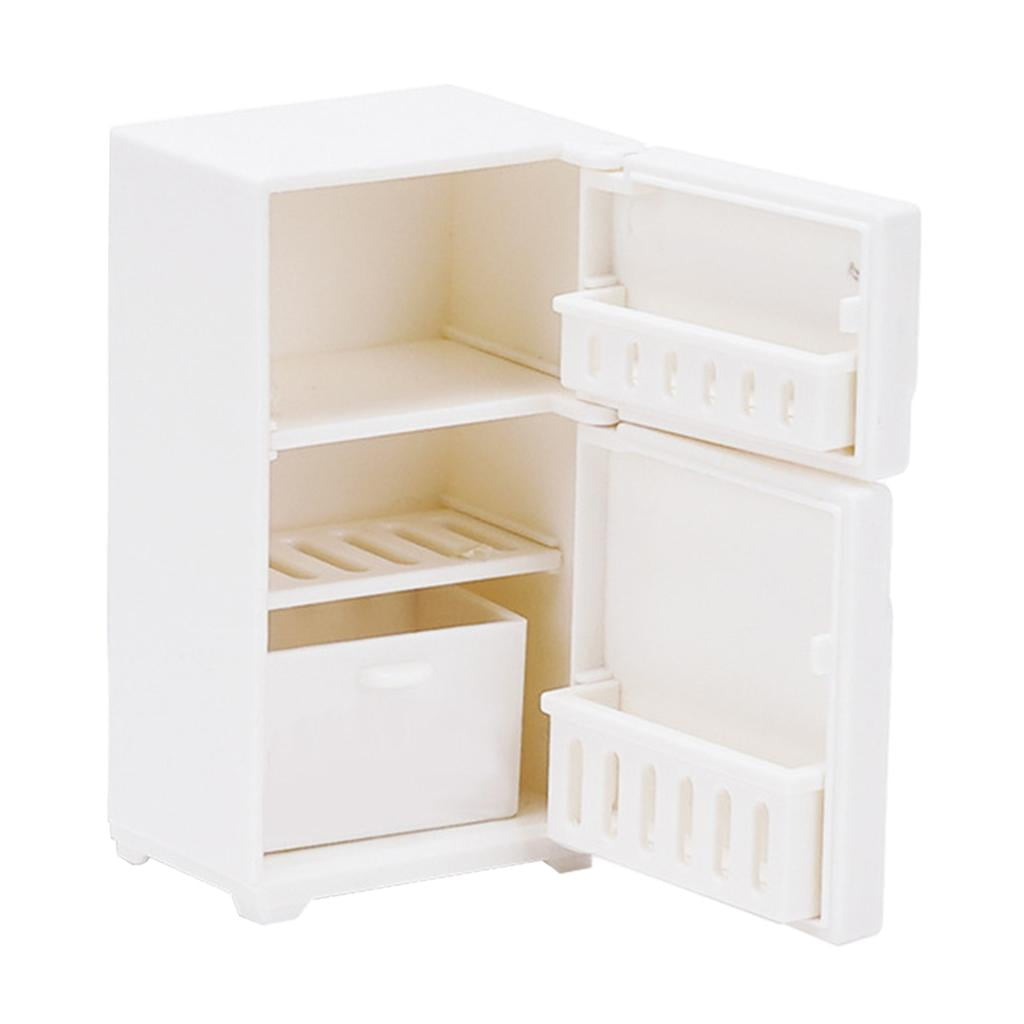 Mini ,1:12 Mini Model Toy,Kitchen Furniture Toy Miniature Freezer ...