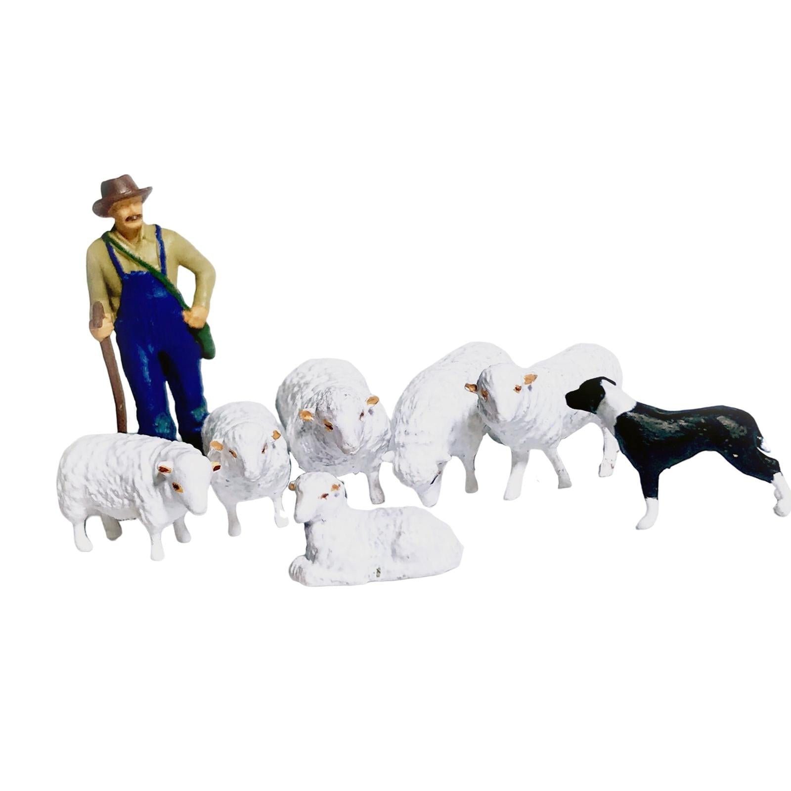 Mini 1/64 Resin Figurines Farm Miniature, Decoration Lifelike Shape DIY ...