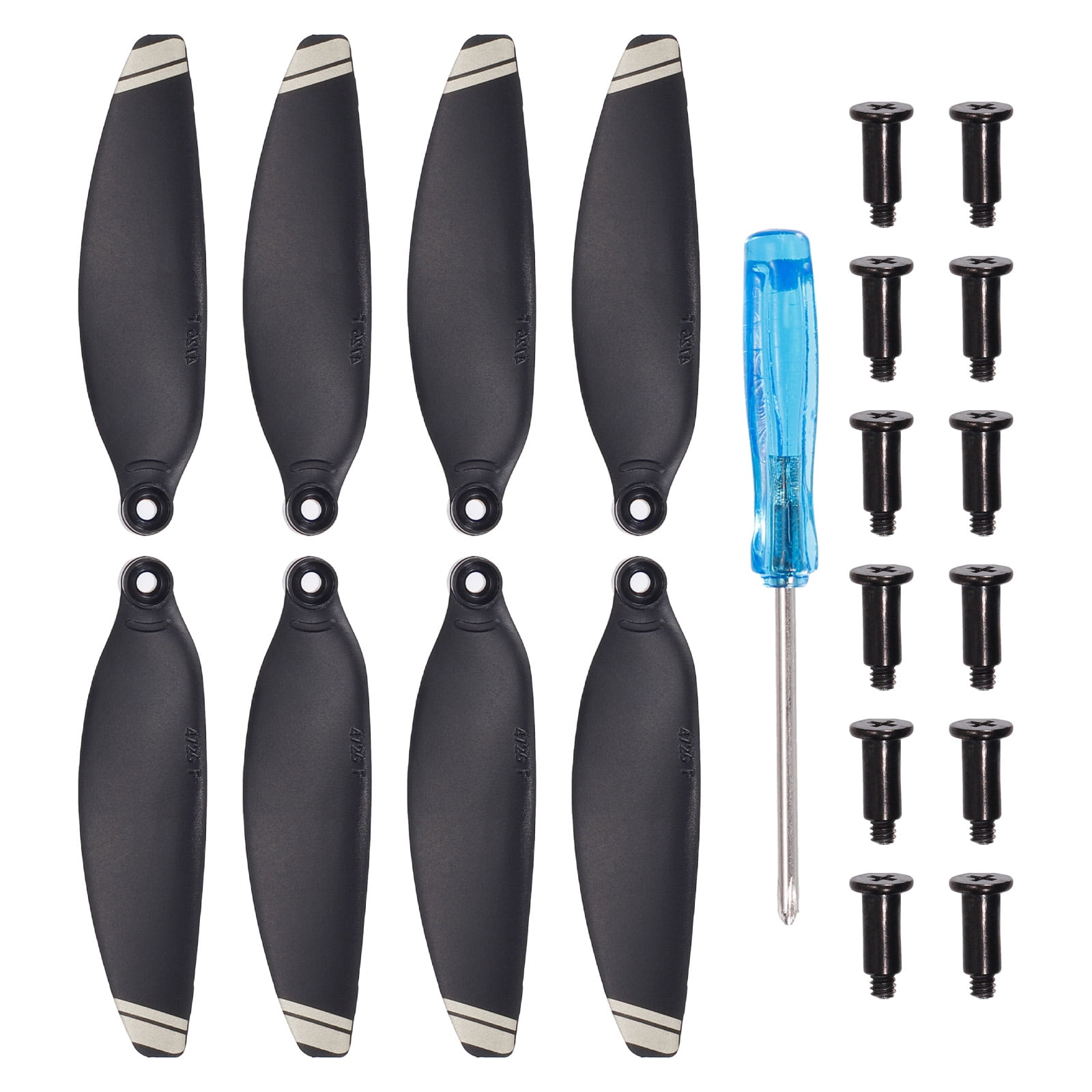 Mini 1 RC Propellers Blades Props Black Silver with Screwdriver/Screw ...