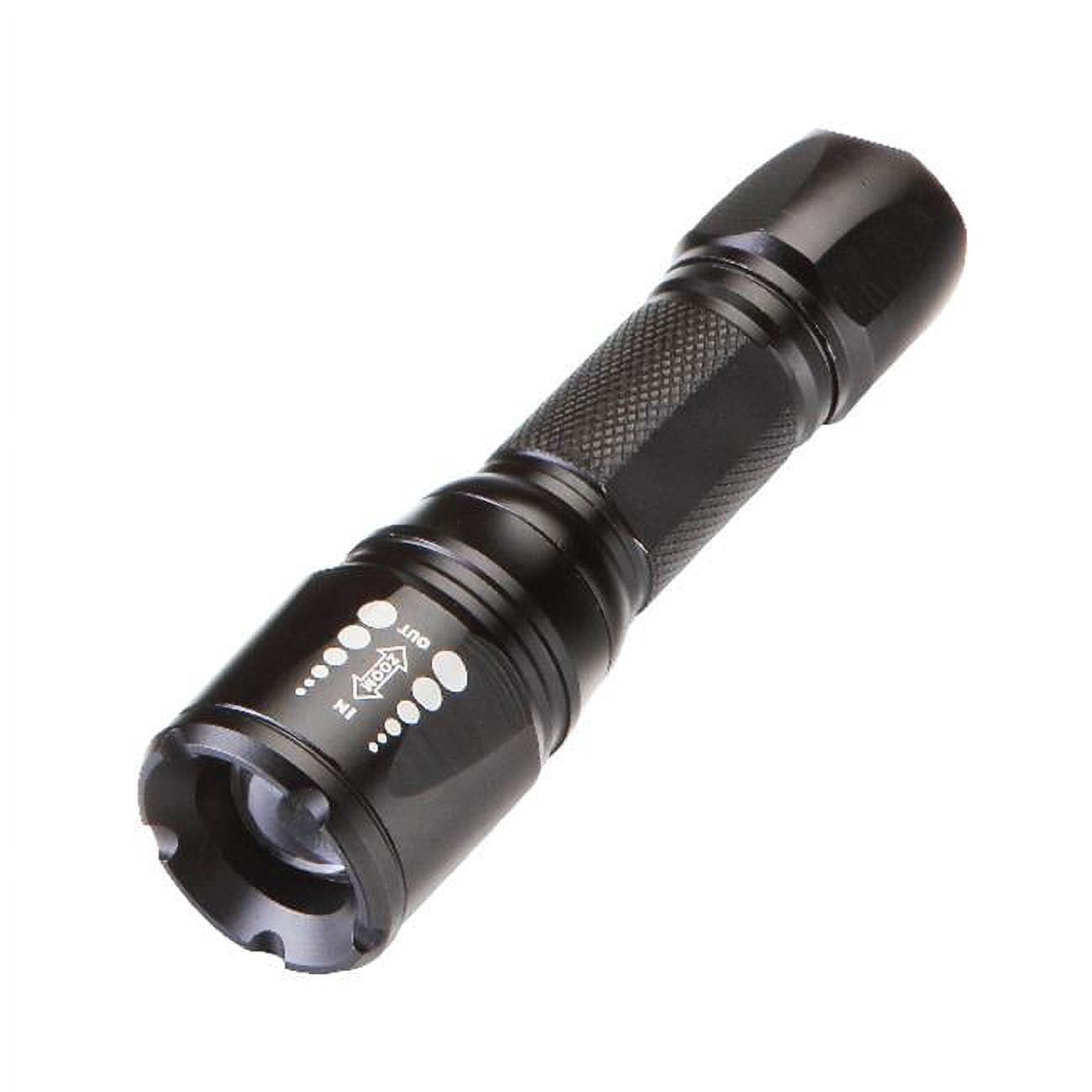 Mini 10 WATT 100 Lumen LED Rechargeable Telescopic Tactical Flashlight ...